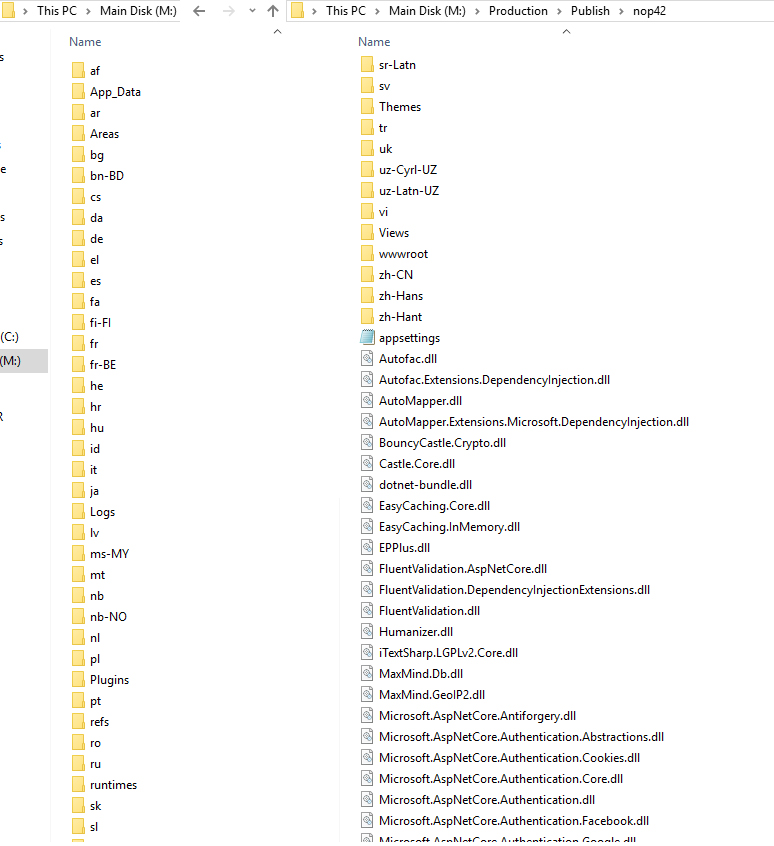 Unable To Publish To Local Folder From Vs2019 Nopcommerce