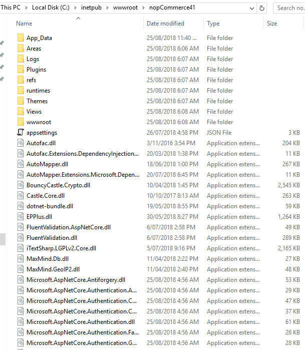 pushing localhost to www - nopCommerce