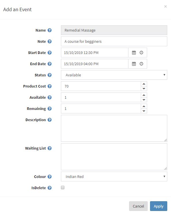 Now Available - Event Booking System Plugin - nopCommerce