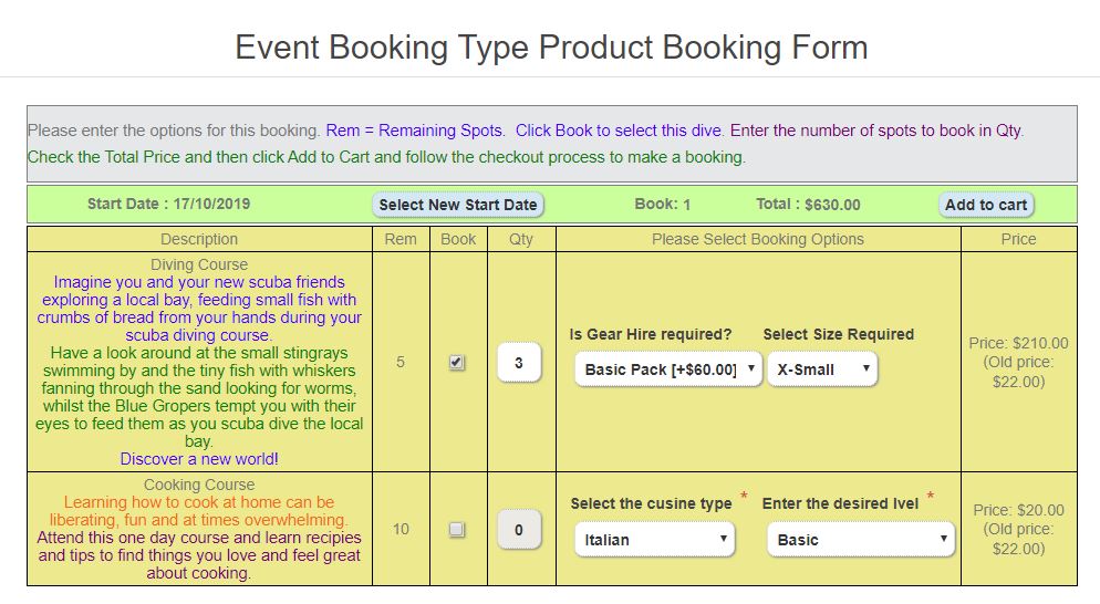 Now Available - Event Booking System Plugin - nopCommerce