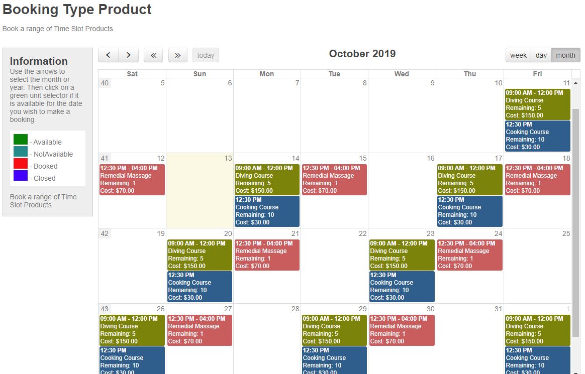 Now Available - Event Booking System Plugin - nopCommerce